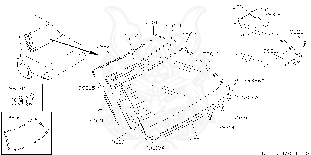 G2891-89925 - Nissan - Sealant Kit, Glass - Nengun Performance