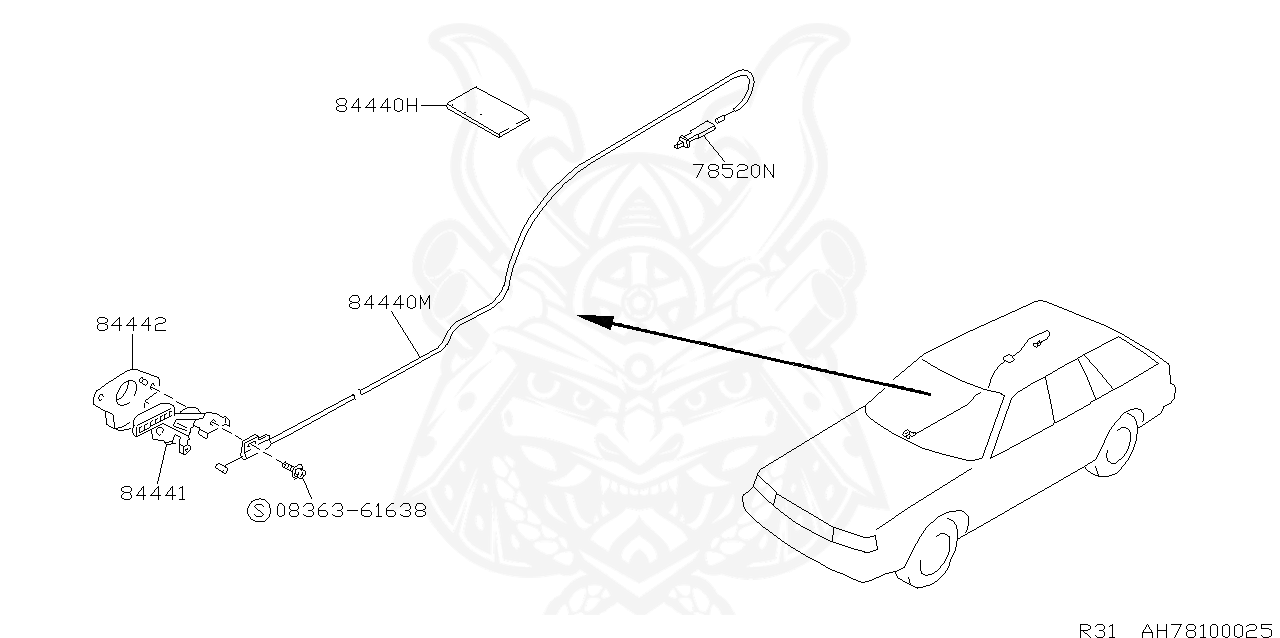 78826-01L01 - Nissan - Lock Assembly, Fuel Filler - Nengun Performance