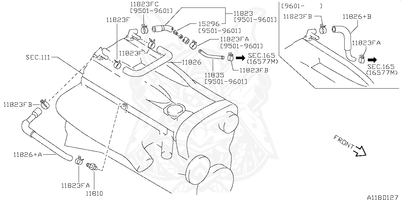 16439-V5002 - Nissan - Clamp, Hose A - Nengun Performance