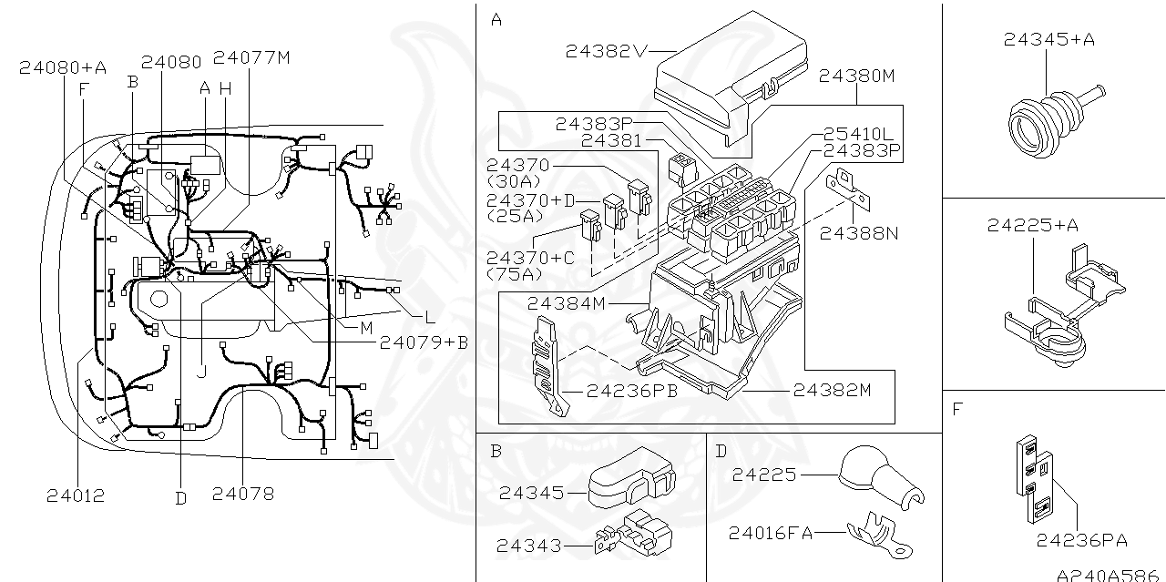 24345-40U05 - Nissan - Cover, Connector - Nengun Performance