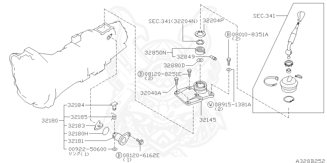 32870-V5003 - Nissan - Socket Assembly, Control Lever - Nengun Performance