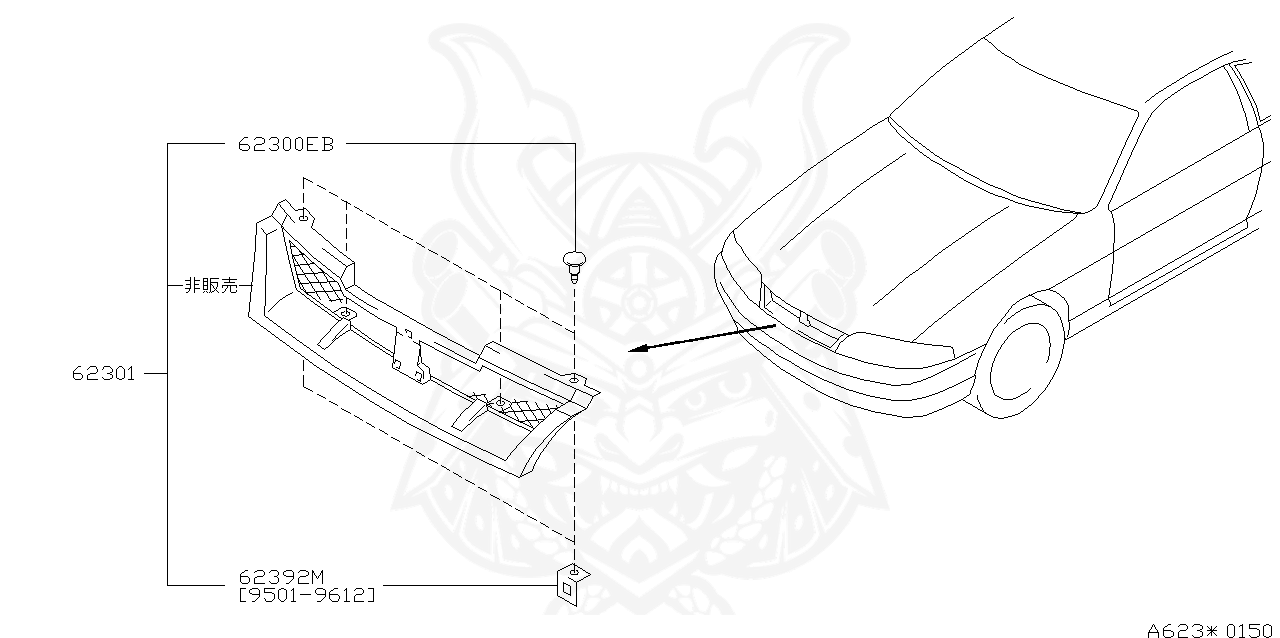 62396-24U10 - Nissan - Bracket Radiator - Nengun Performance