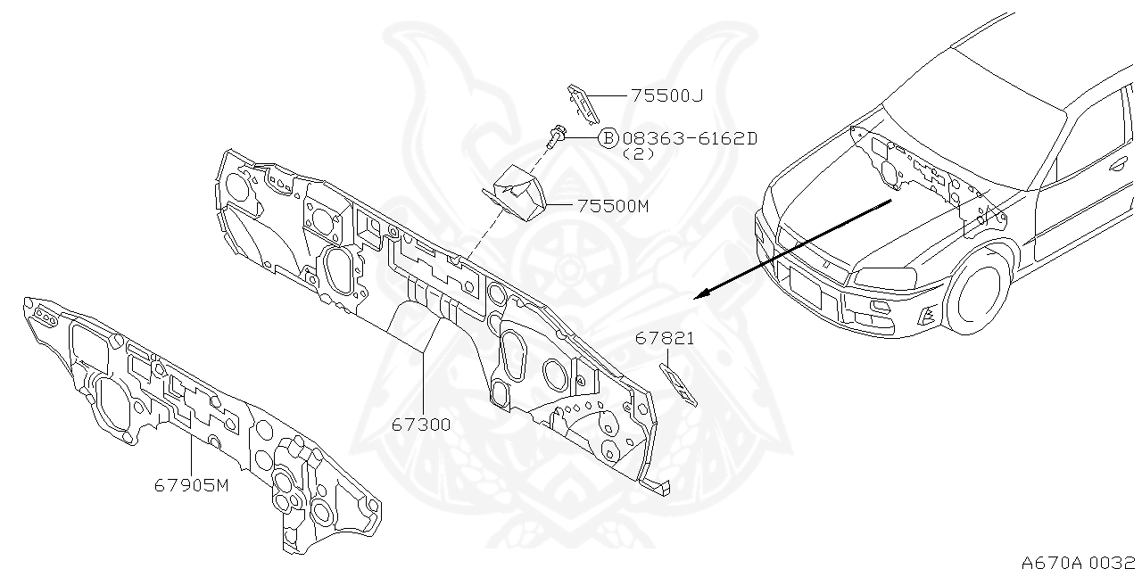 67840-70T00 - Nissan - Footrest Assembly - Nengun Performance