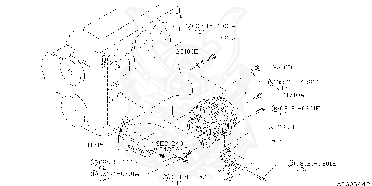 01221-00381 - Nissan - Nut - Nengun Performance