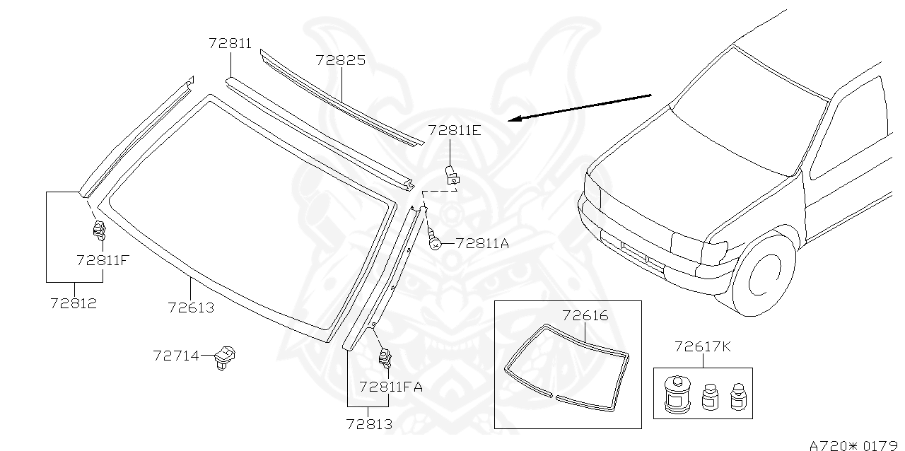 G2891-89925 - Nissan - Sealant Kit, Glass - Nengun Performance