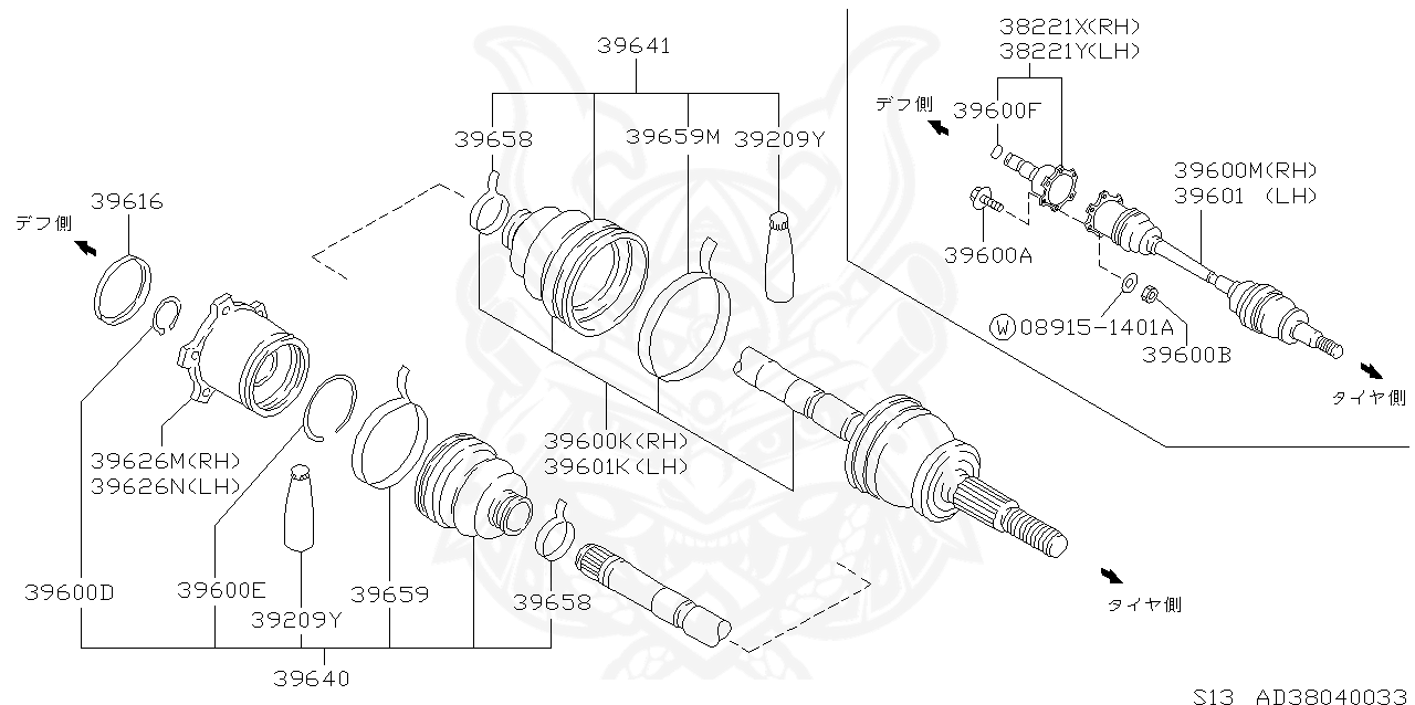 38225-35F00 - Nissan - Circuit, Side Gear - Nengun Performance