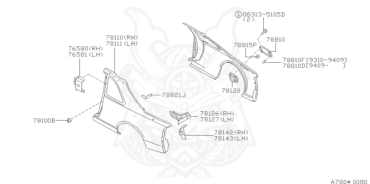 78837-70T00 - Nissan - Bumper Fuel Filler Lid - Nengun Performance