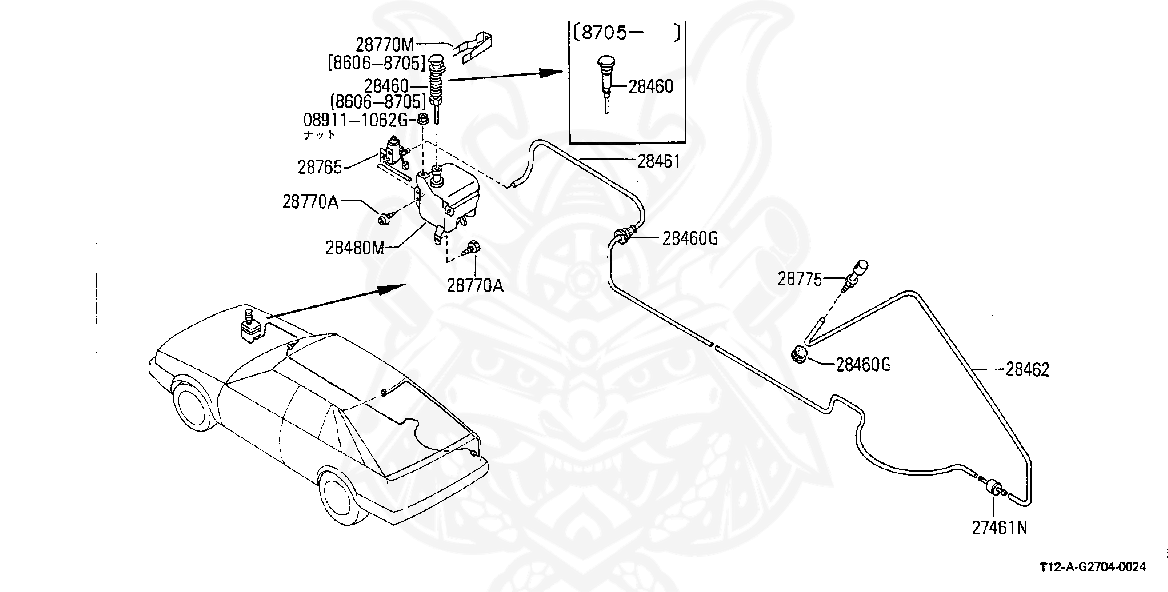 28628-D2700 - Nissan - Valve, Light Cleaner Pump - Nengun Performance