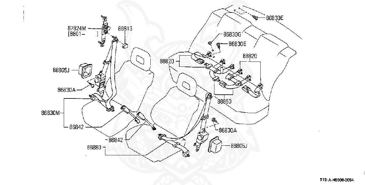 64891-W5000 - Nissan - Fastener Front Door Inside - Nengun Performance