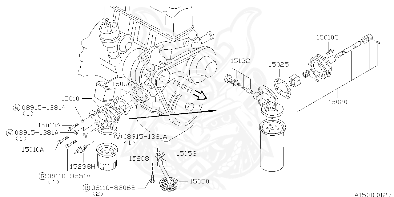 AY100-NS007 - Nissan - Oil Filter - Assembly - Nengun Performance