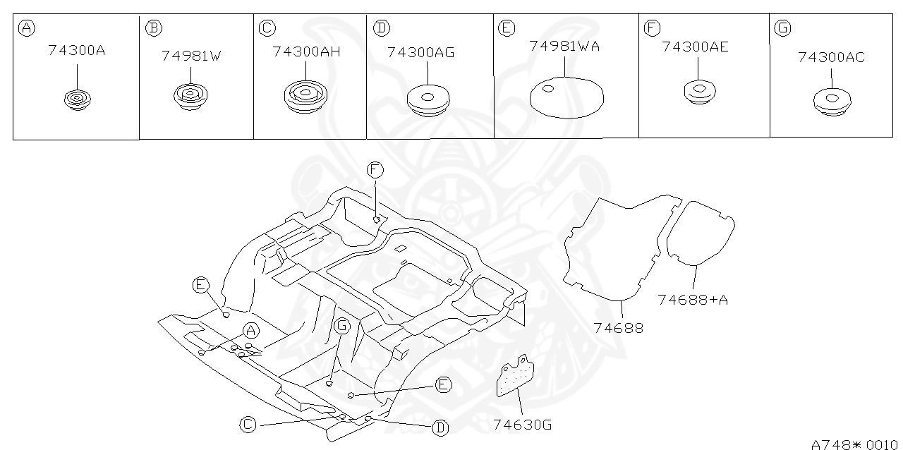 06212-3000P - Nissan - Plug, Front Floor - Nengun Performance