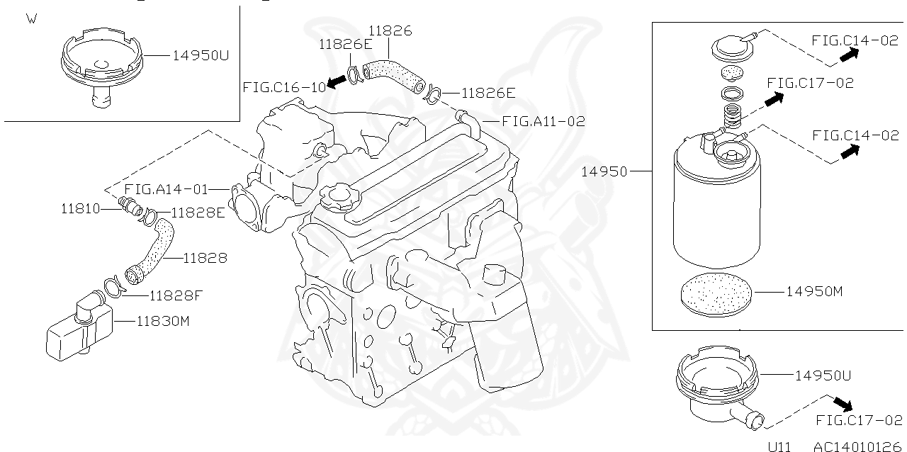 11810-E3001 - Nissan - Positive Crankcase Ventilation Valve - Nengun ...