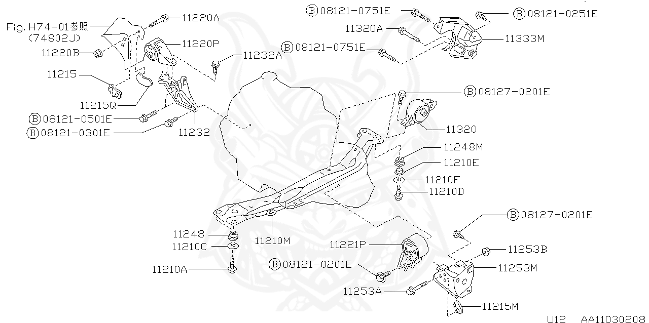 11248-51E09 - Nissan - Pad, Engine Mounting Member - Nengun Performance