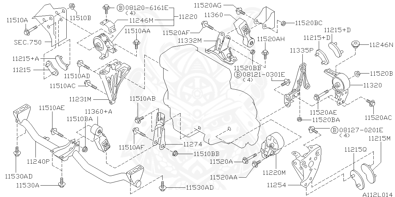 11213-60Y00 - Nissan - Bolt - Nengun Performance