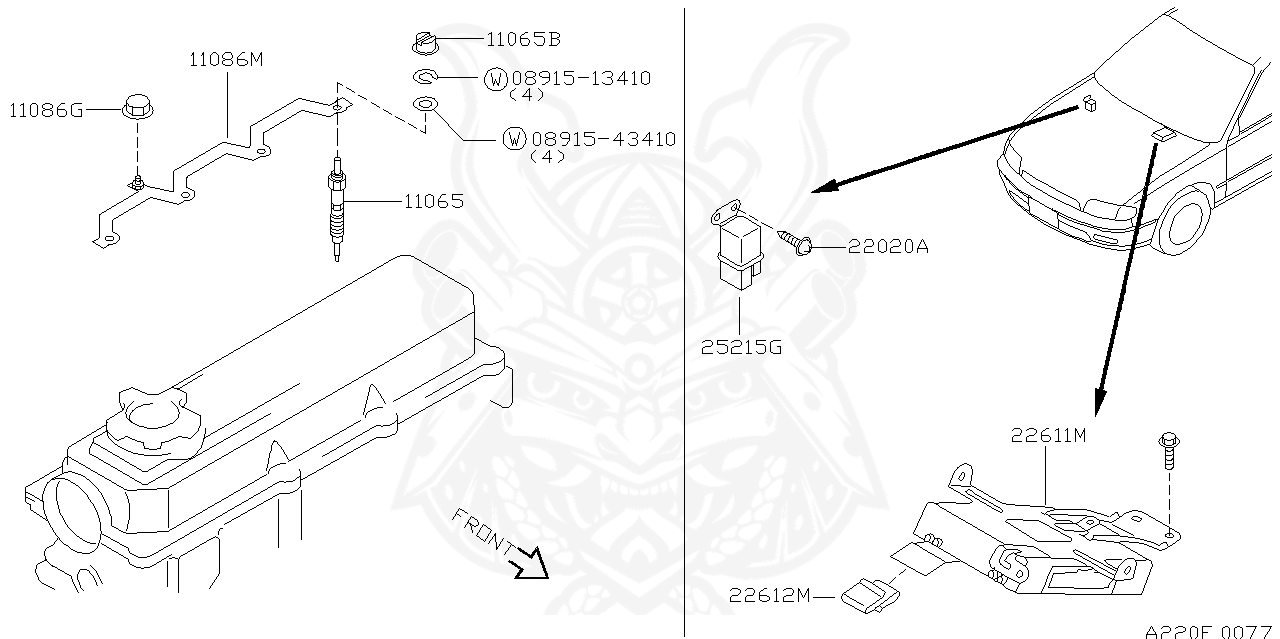 23714-86E00 - Nissan - Bracket, Control Unit - Nengun Performance