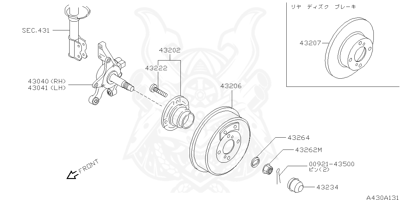 43222-50J00 - Nissan - Bolt, Hub - Nengun Performance