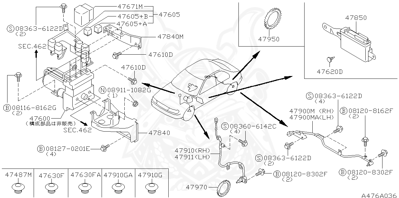 01658-00551 - Nissan - Plug, Front Floor - Nengun Performance