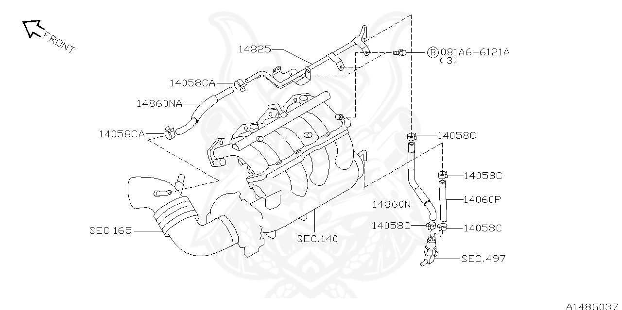 A8761-M4901 - Nissan - Hose, Air - Nengun Performance