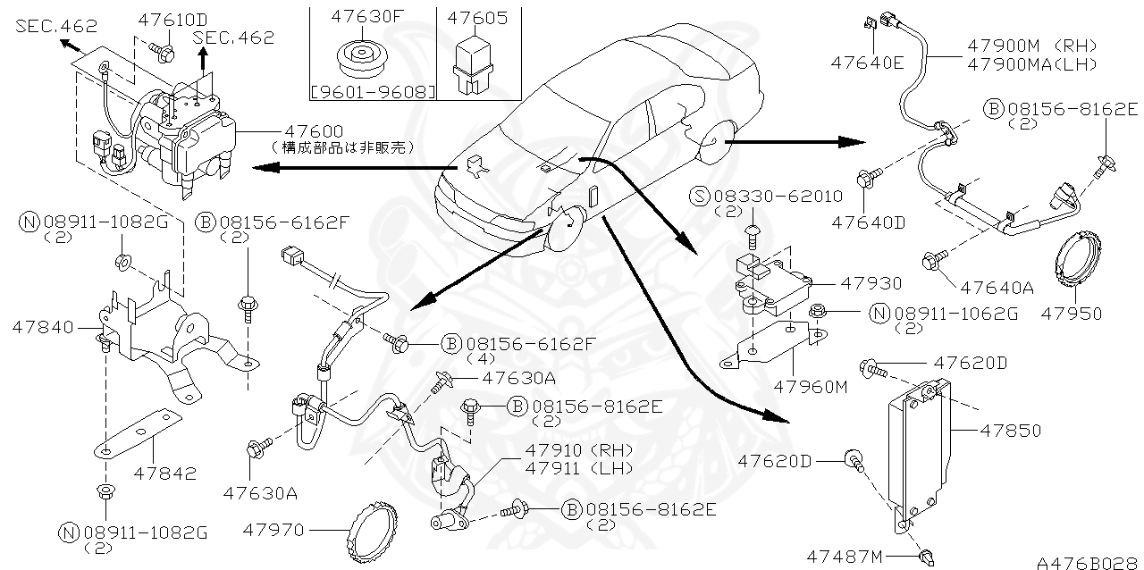 01658-00551 - Nissan - Plug, Front Floor - Nengun Performance
