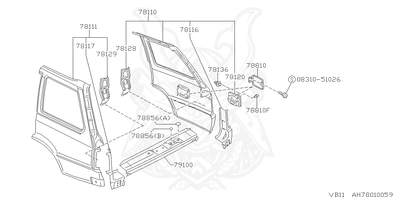 64892-W5000 - Nissan - Cover, Hall - Nengun Performance