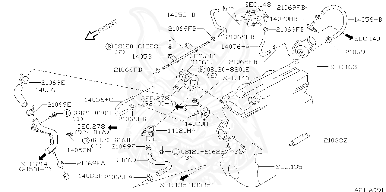 01555-00291 - Nissan - Clamp, Hose - Nengun Performance