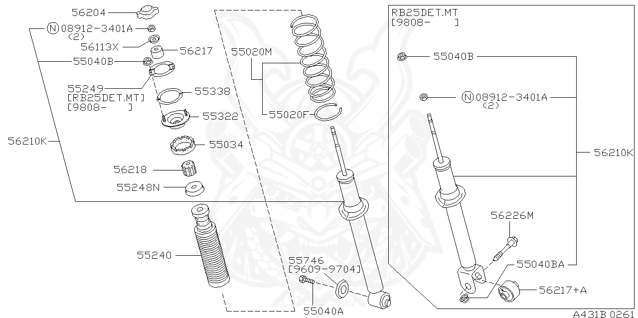 56210-0V027 - Nissan - Shock Absorber Kit, Rear - Nengun Performance