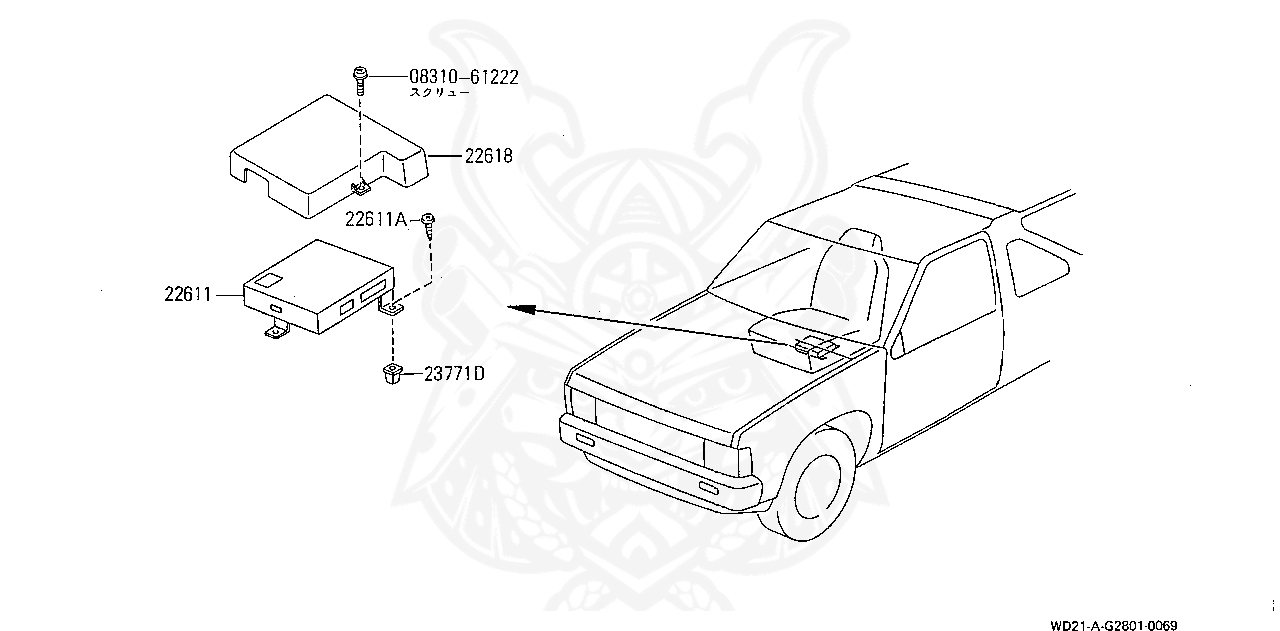 01281-00112 - Nissan - Grommet, Screw - Nengun Performance
