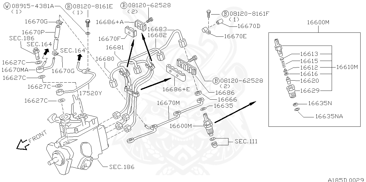 16626-43G00 - Nissan - Gasket, Nozzle - Nengun Performance