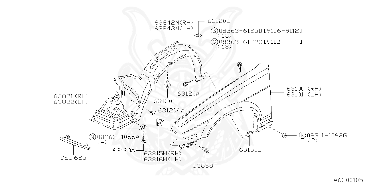 01553-09321 - Nissan - Clips - Nengun Performance