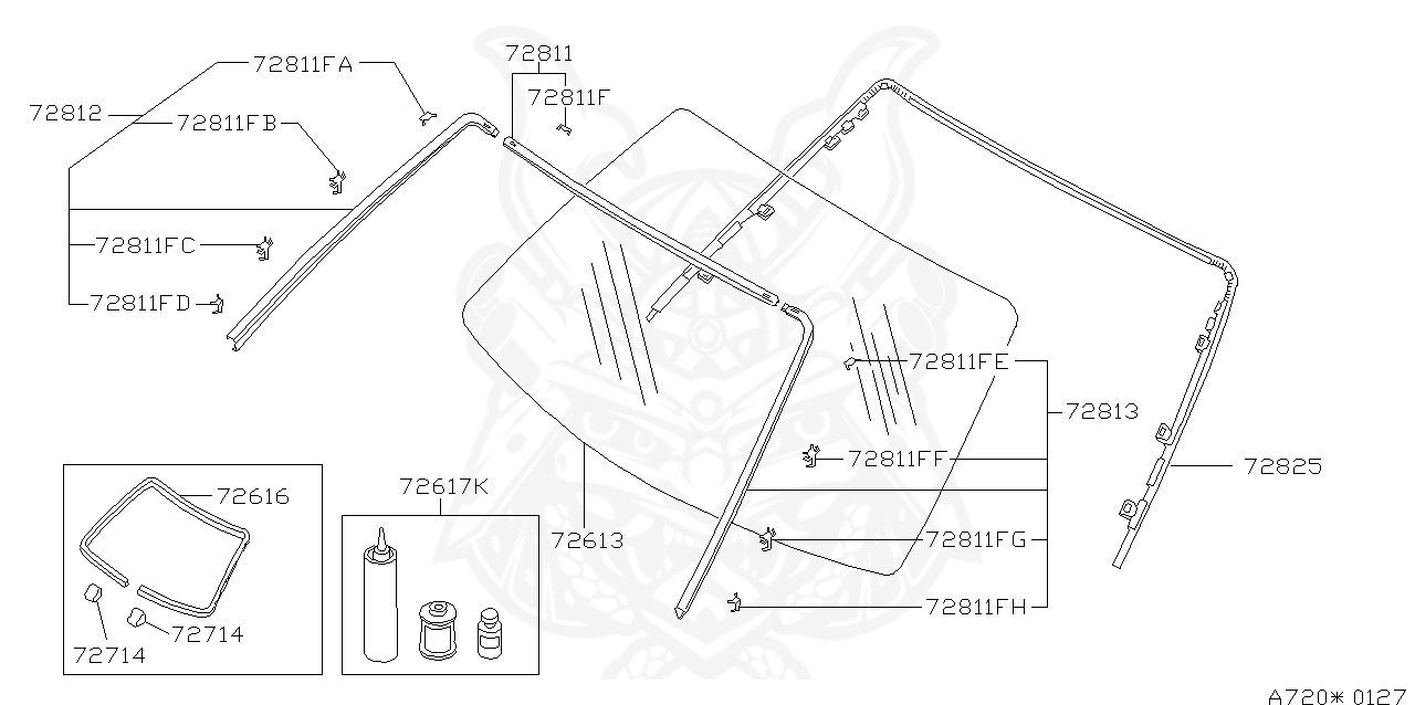 G2891-89925 - Nissan - Sealant Kit, Glass - Nengun Performance