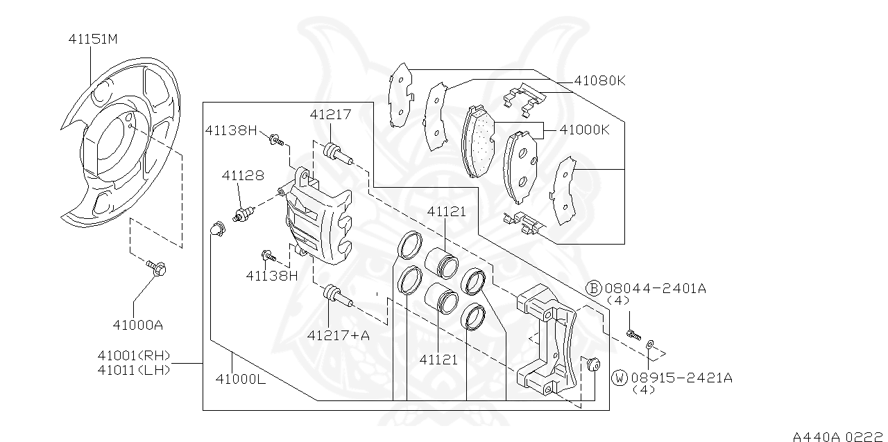 44141-N9500 - Nissan - Bolt, Slide Pin - Nengun Performance