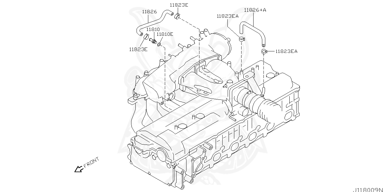 11810-75T00 - Nissan - Positive Crankcase Ventilation Valve - Nengun ...