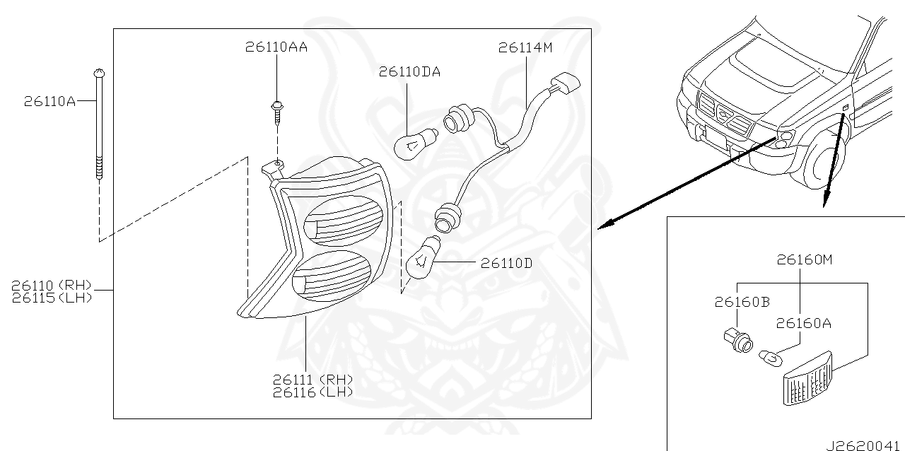 26261-89962 - Nissan - Bulb - Nengun Performance