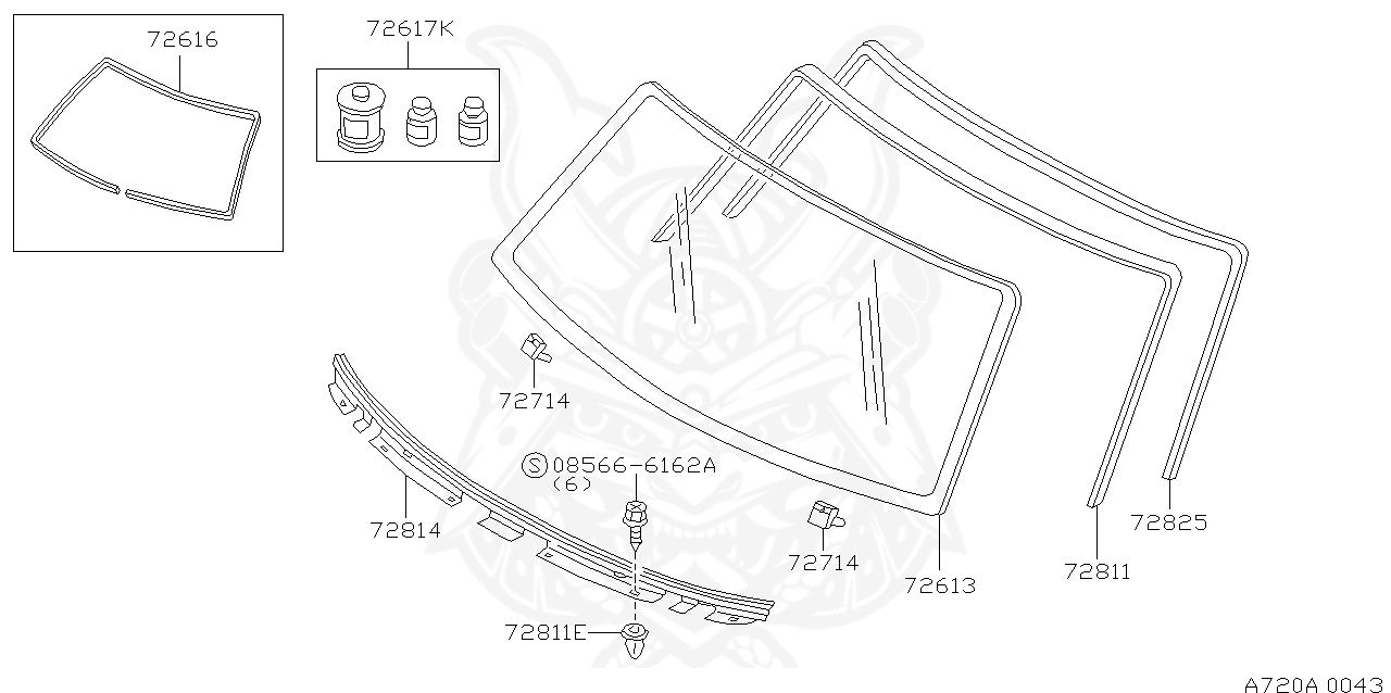 G2891-89925 - Nissan - Sealant Kit, Glass - Nengun Performance