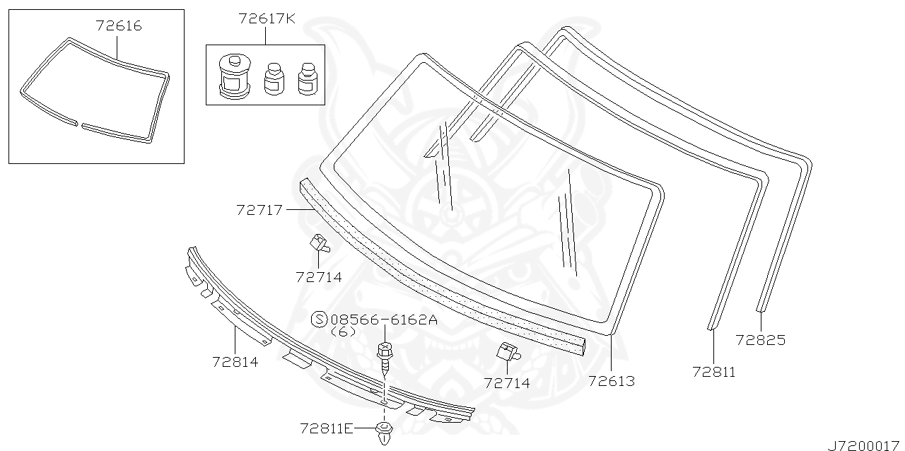 G2891-89925 - Nissan - Sealant Kit, Glass - Nengun Performance