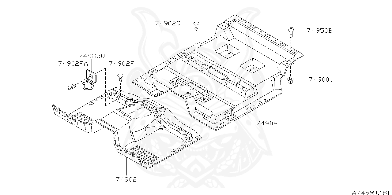 01281-00601 - Nissan - Gromet, Screw - Nengun Performance