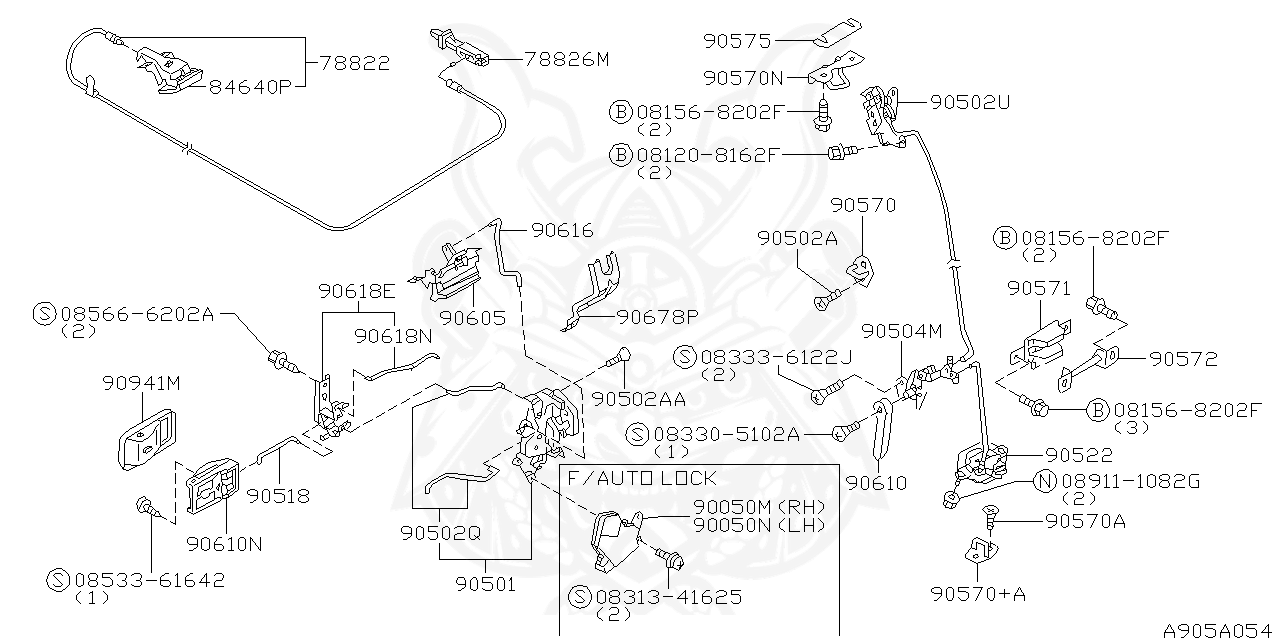 78826-01L01 - Nissan - Lock Assembly, Fuel Filler - Nengun Performance