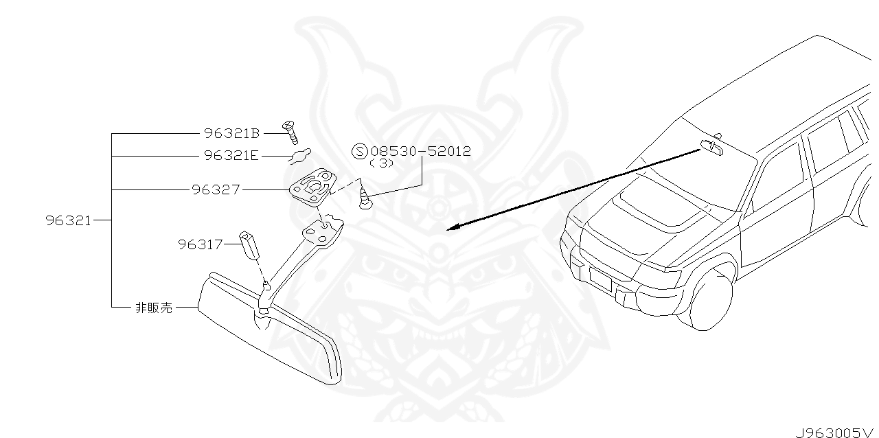96328-41L00 - Nissan - Rubber Ribbon - Nengun Performance