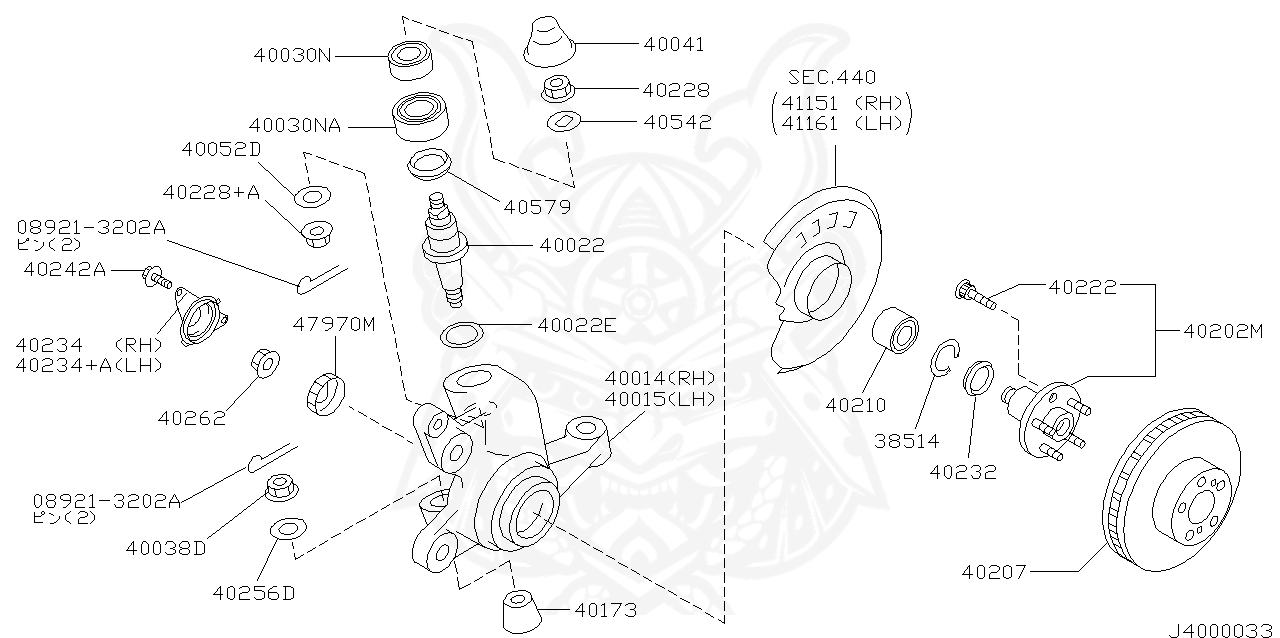 43222-70T00 - Nissan - Bolt, Hub - Nengun Performance