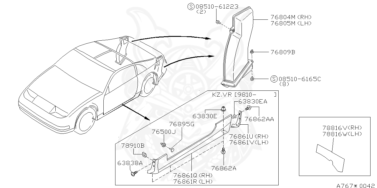 01281-00112 - Nissan - Grommet, Screw - Nengun Performance