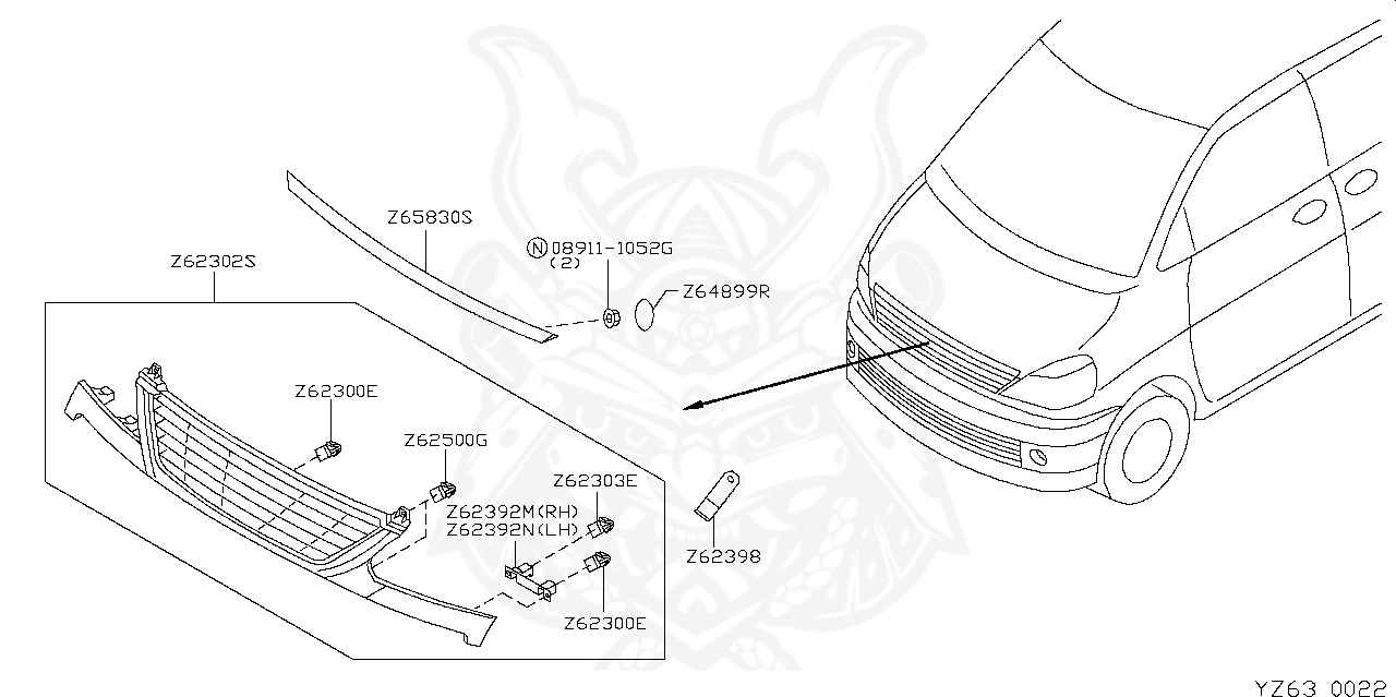 01553-03831 - Nissan - Clip - Nengun Performance