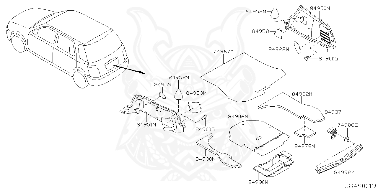 01281-00601 - Nissan - Gromet, Screw - Nengun Performance