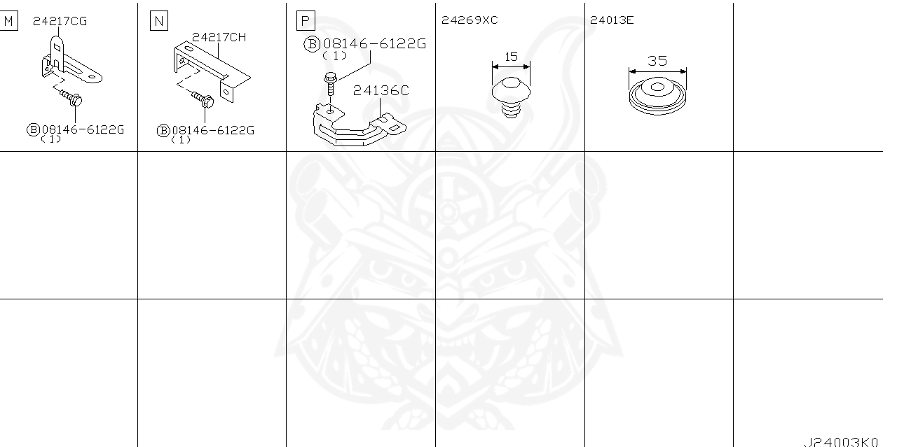 01658-00551 - Nissan - Plug, Front Floor - Nengun Performance