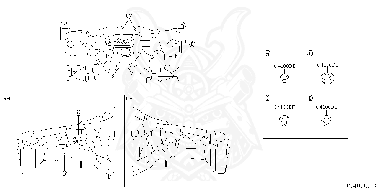 01658-00551 - Nissan - Plug, Front Floor - Nengun Performance