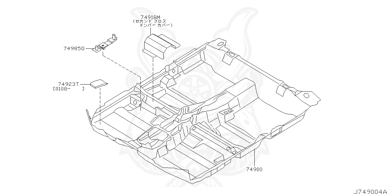 74985-40U00 - Nissan - Bracket, Carpet Front - Nengun Performance