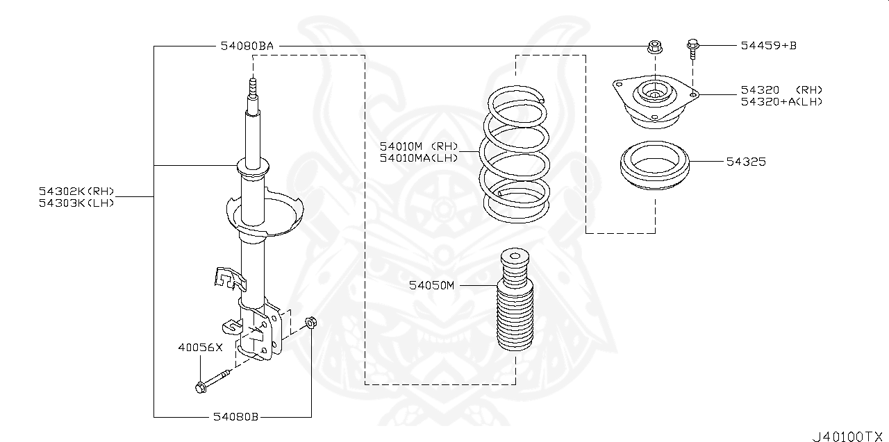 54320-ED001 - Nissan - Insulator-strat Mounting - Nengun Performance