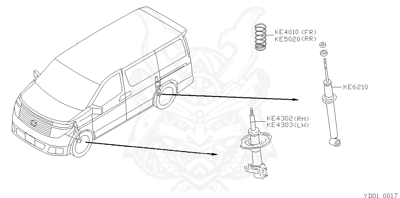 E4010-WL010 - Nissan - Spring, Front - Nengun Performance