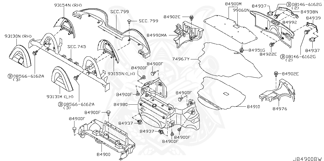 01553-10501 - Nissan - Clip - Nengun Performance