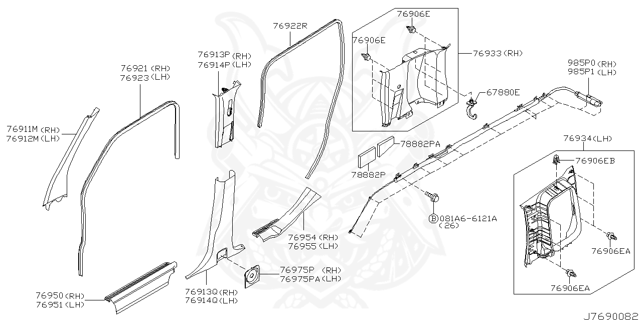 01553-09791 - Nissan - Clip, Trim - Nengun Performance
