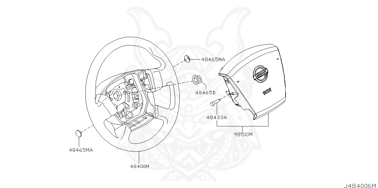 01223-00241 - Nissan - Steering Wheel Nut - Nengun Performance